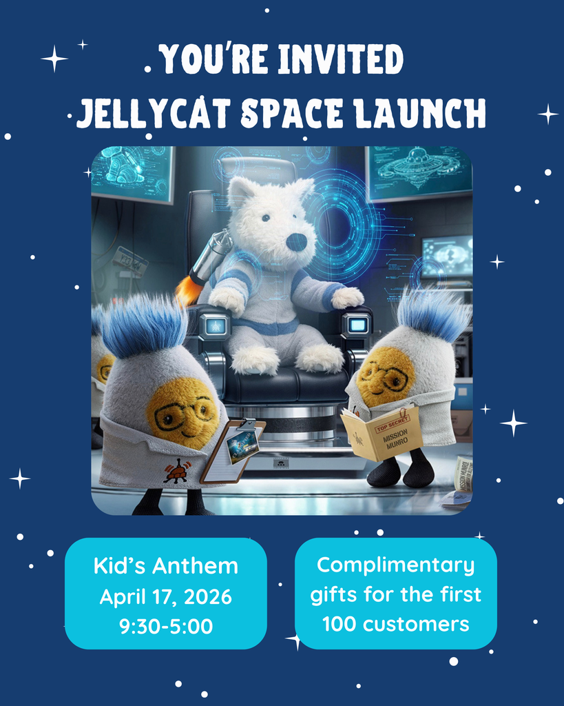 JELLYCAT SPACE LAUNCH April 17, 2026 – Kid's Anthem