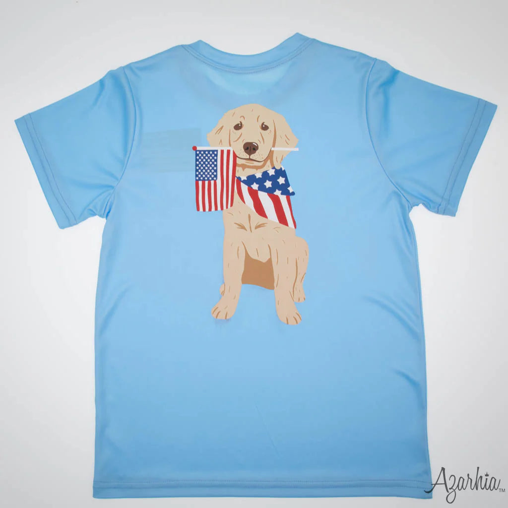 Light Blue Dri Fit | American Lab – Kid's Anthem