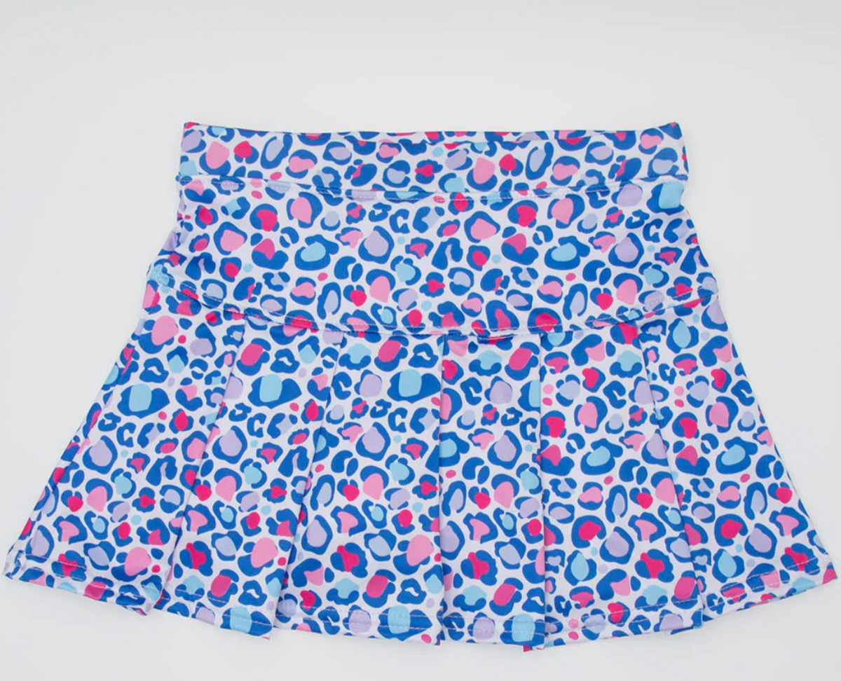 Gathered Skort | Leopard Chic – Kid's Anthem